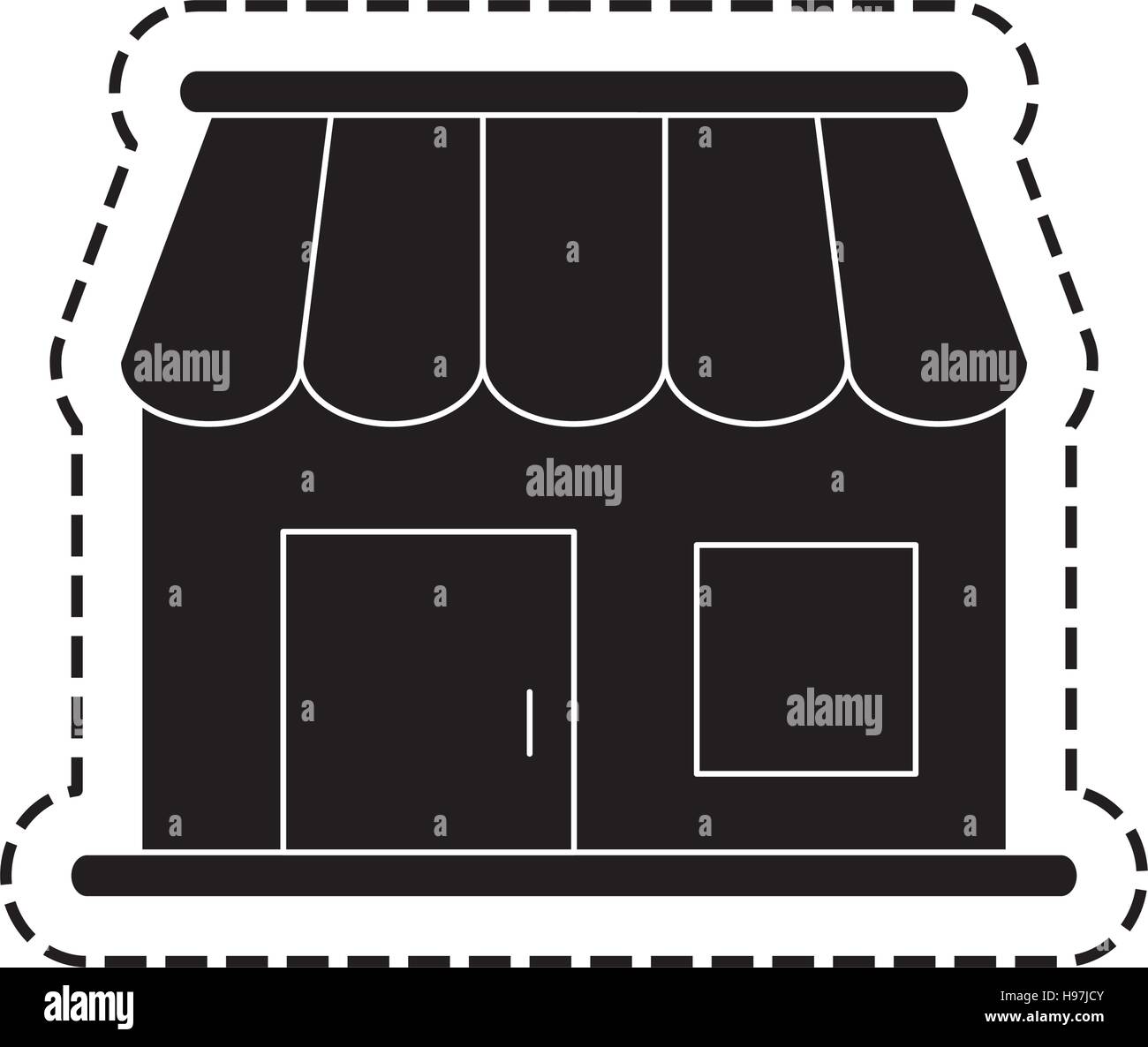 Local shop building Stock Vector Image & Art - Alamy