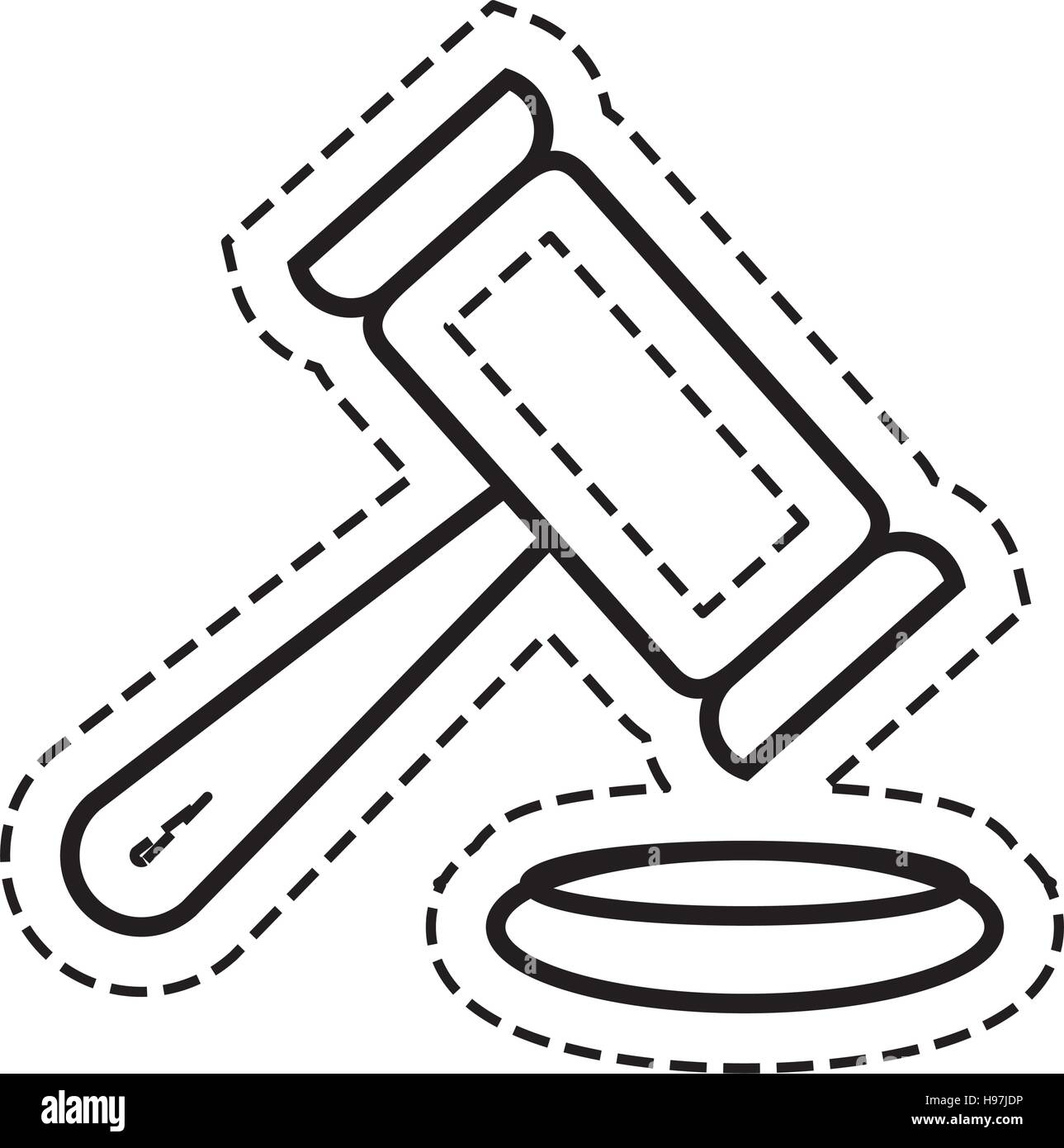 Gavel block Stock Vector Images - Alamy