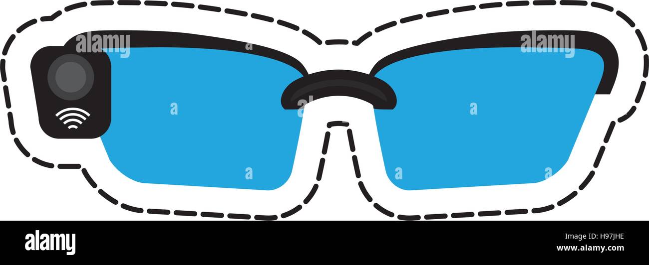 smart glasses technology Stock Vector Image & Art - Alamy