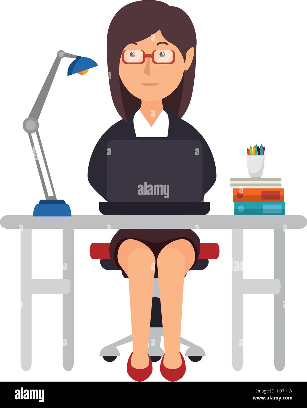 avatar person working icon vector illustration design Stock Vector ...