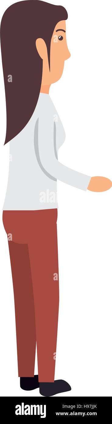 young woman avatar character vector illustration design Stock Vector ...