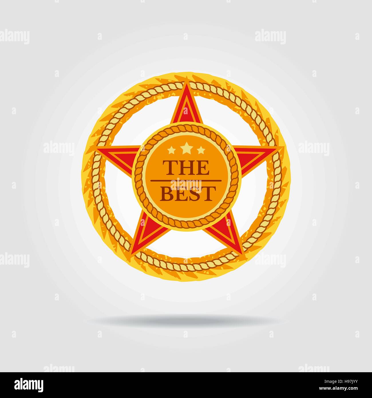 The best badge isolated concept Stock Vector Image & Art - Alamy