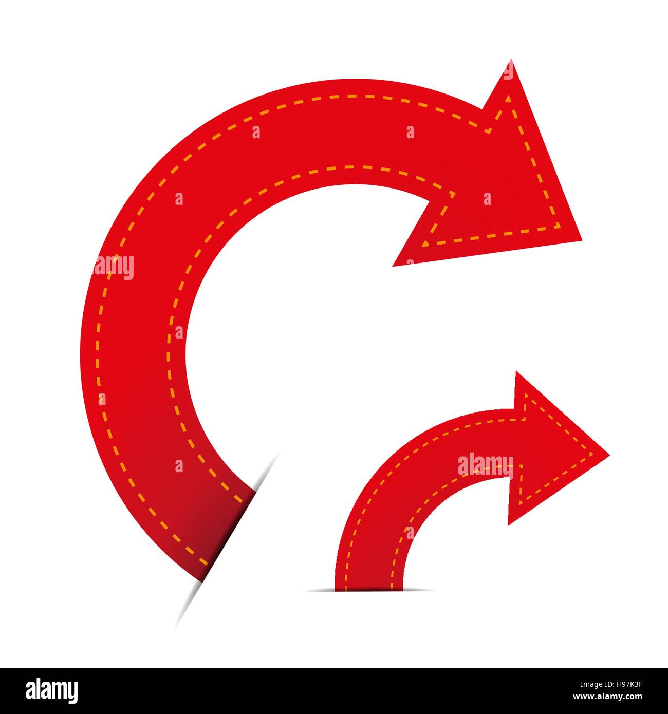 Red arrows vector Stock Vector Image & Art - Alamy