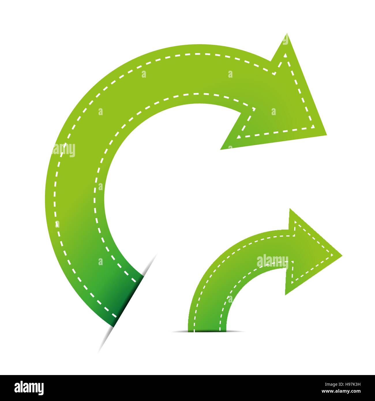 Green arrows vector Stock Vector Image & Art - Alamy
