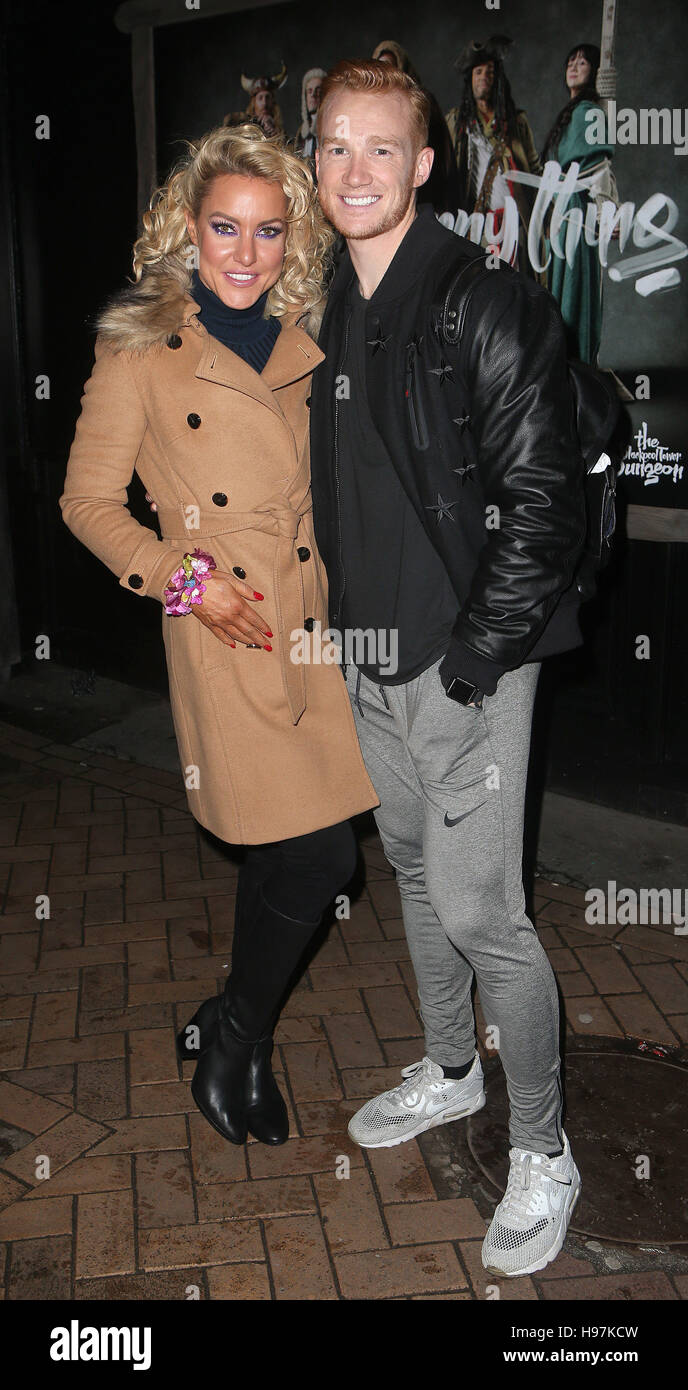 Natalie Lowe and Greg Rutherford leave the Tower Ballroom, Blackpool ...