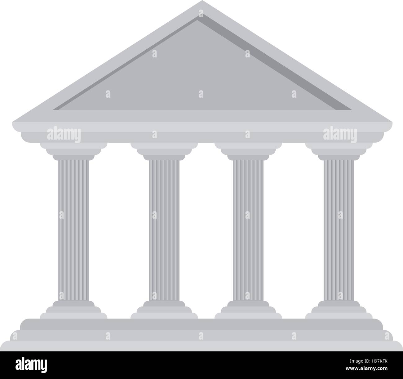 silhouette with greek temple parthenon vector illustration Stock Vector Image & Art - Alamy