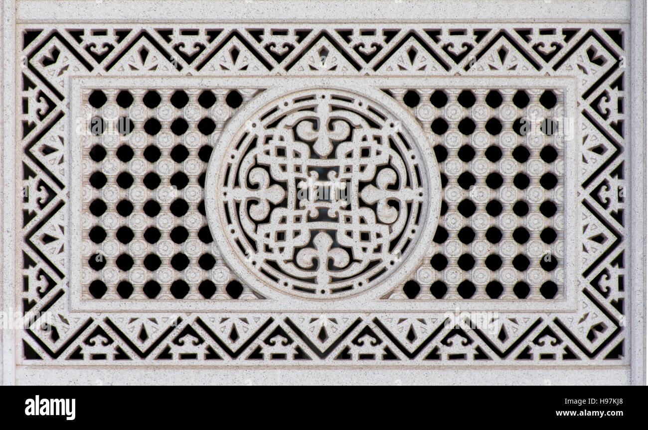 oman old ornate window pattern at mosque Qaboos salalah 2 Stock Photo ...