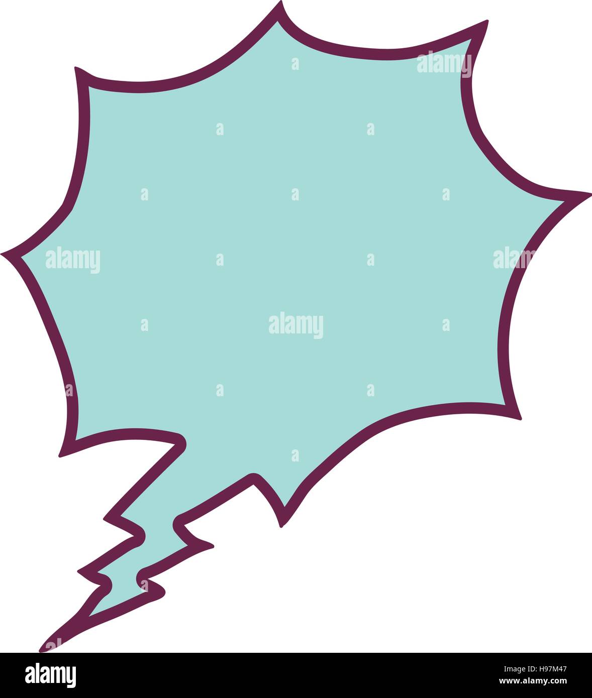 silhouette callout scream for dialogue background blue vector ...