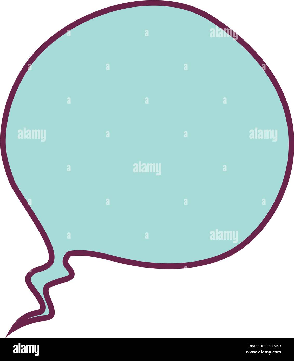 silhouette oval callout for dialogue background blue vector ...