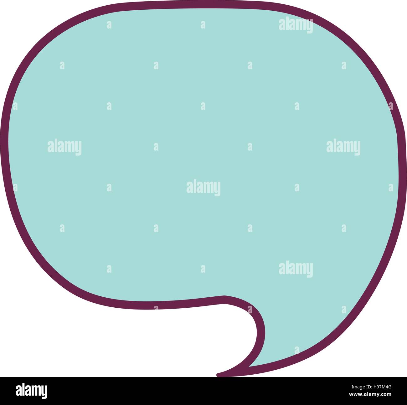 silhouette rounded callout background blue model one vector ...