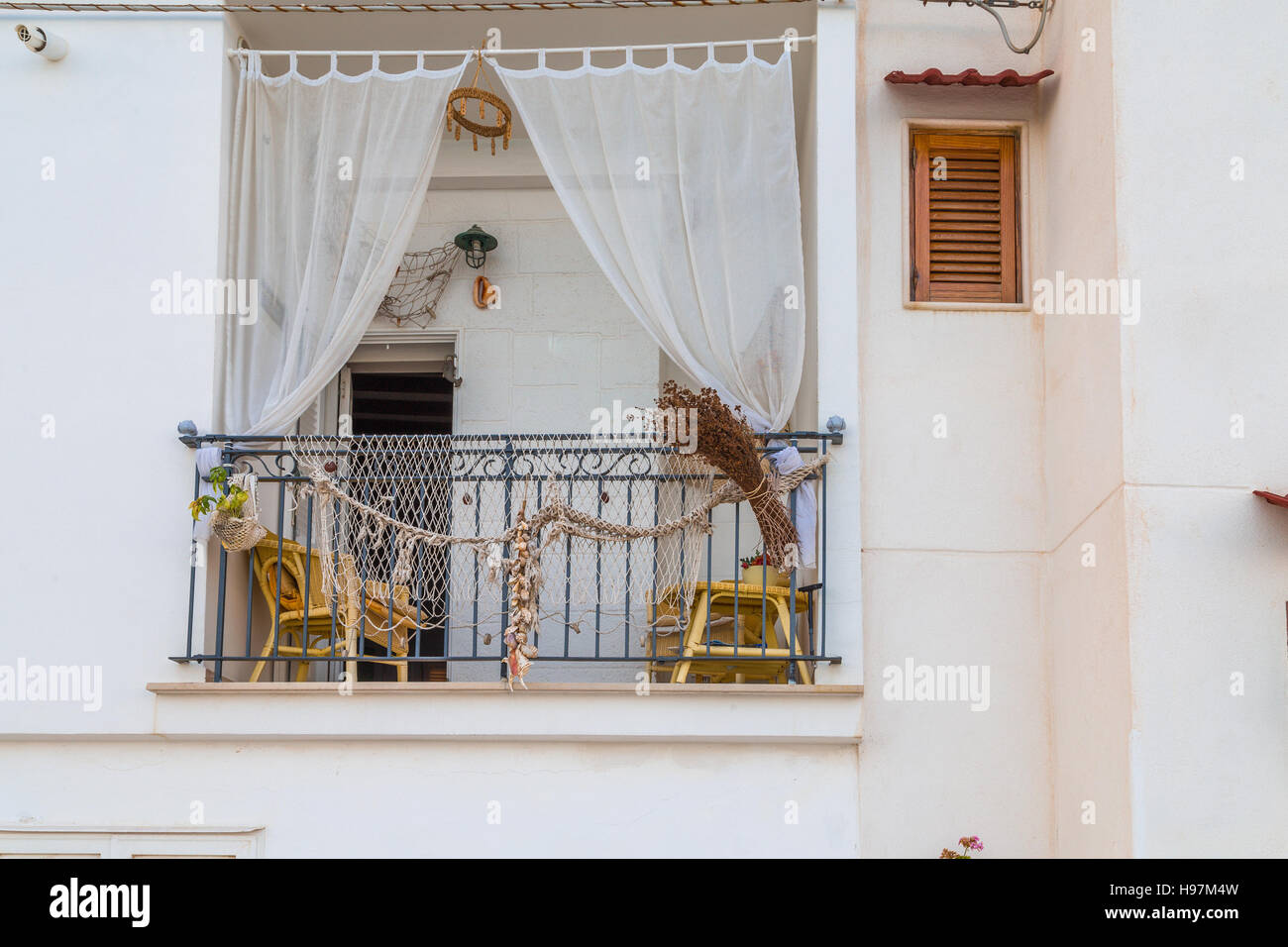 quaint window in house of small village Southern Italy Stock Photo - Alamy