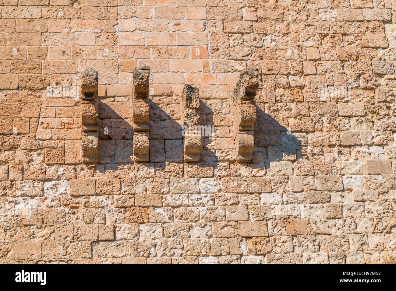details of ancient wall in old Italian town Stock Photo - Alamy