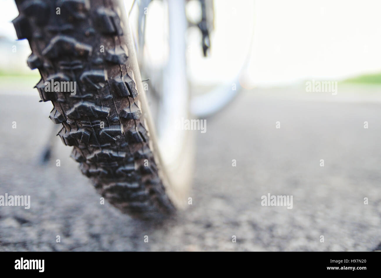 Bicycle wheel photograph from rear Stock Photo - Alamy