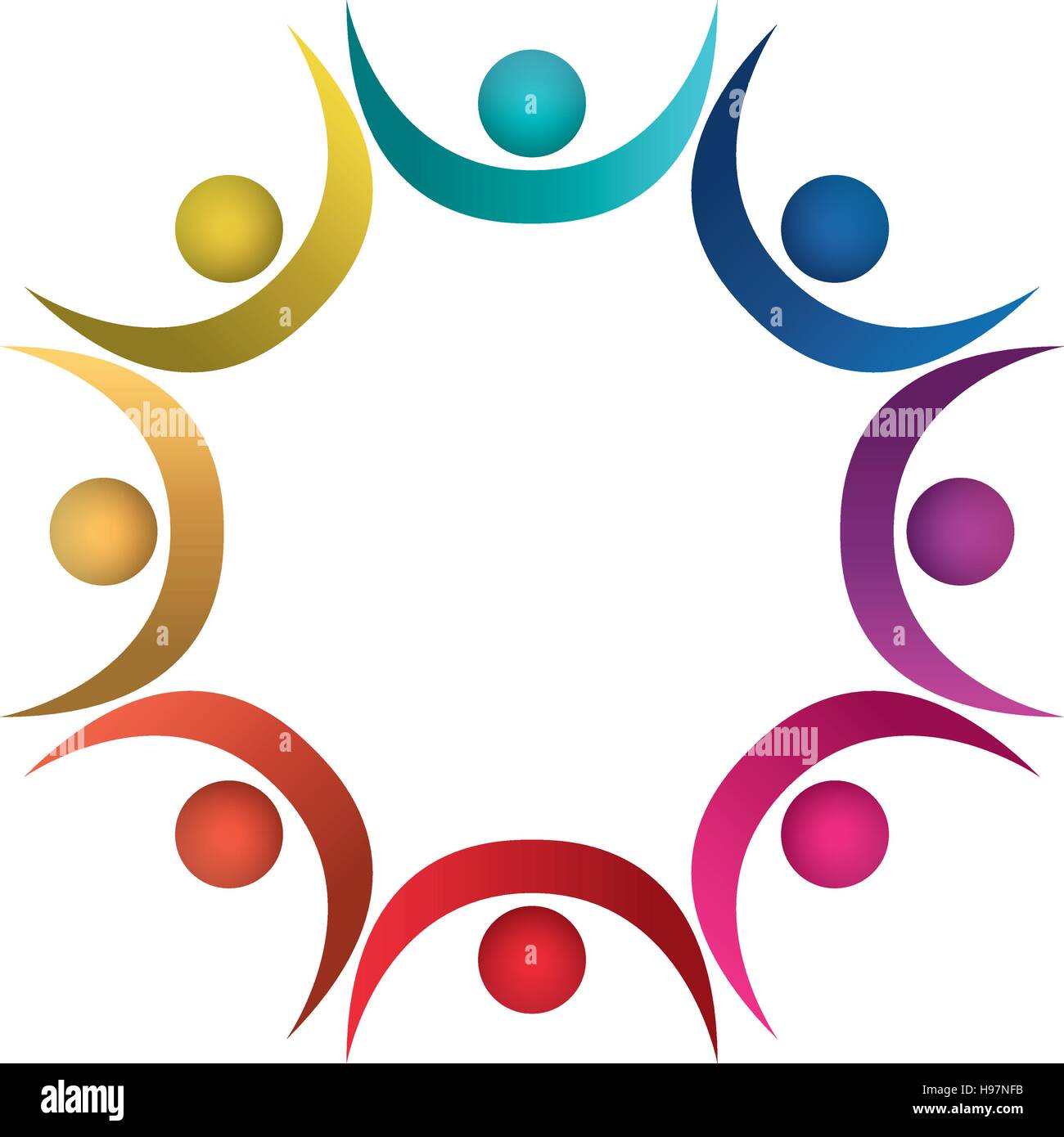 colorful teamwork with hands up Stock Vector Image & Art - Alamy