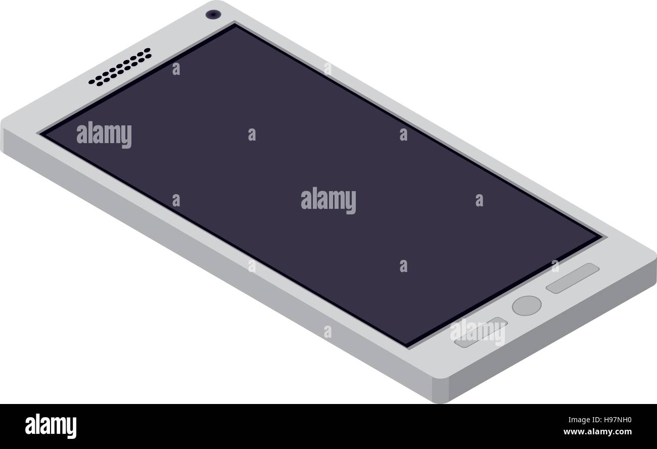 tech smartphone with buttons lying down Stock Vector Image & Art - Alamy