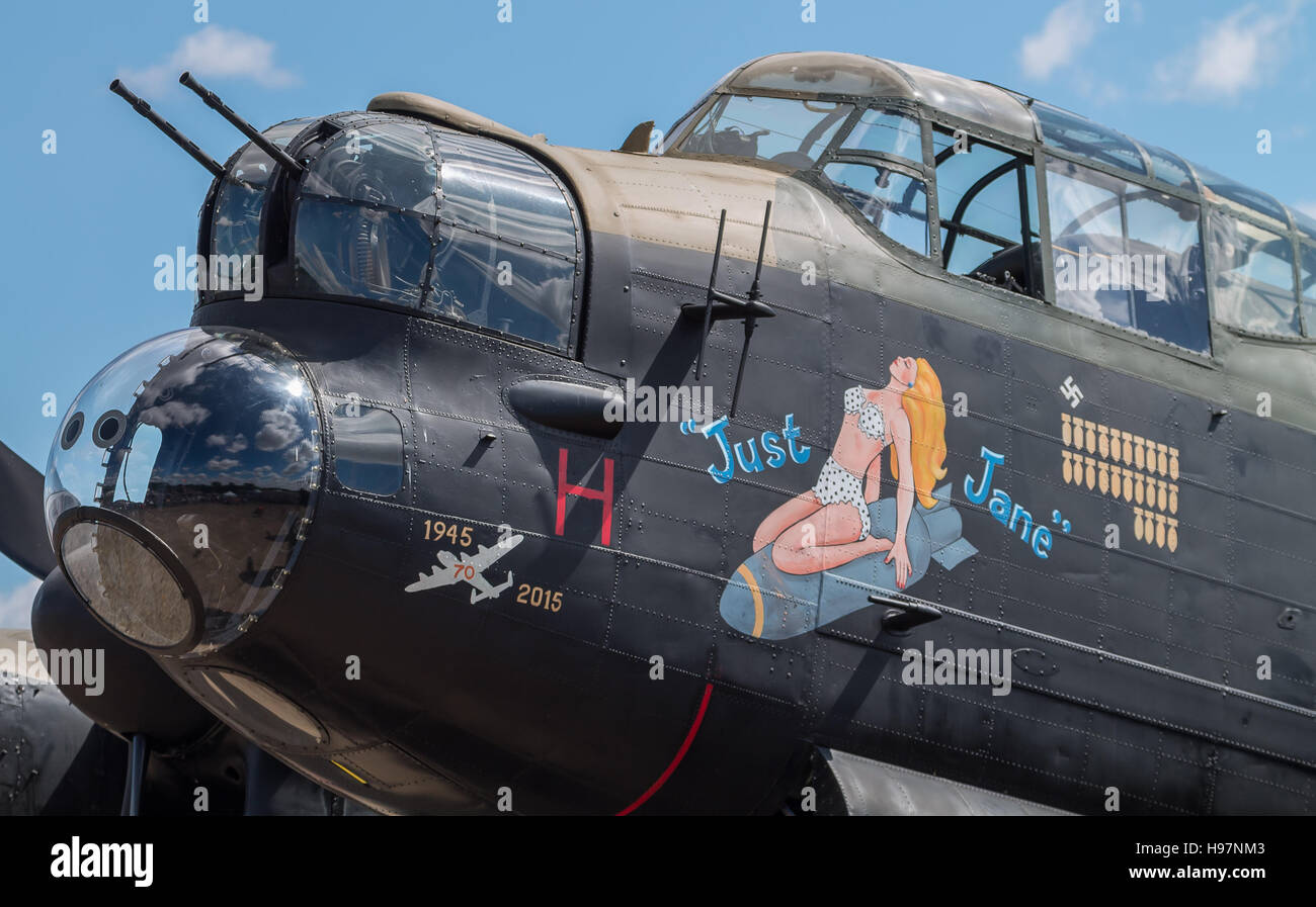 Lancaster NX611 "Just Jane" at East Kirkby in Lincolnshire, England ...