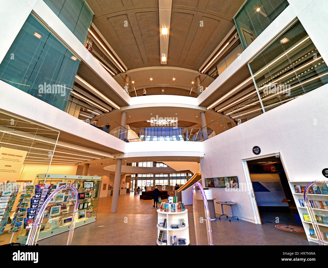 South Shields super new library entrance hall Stock Photo - Alamy