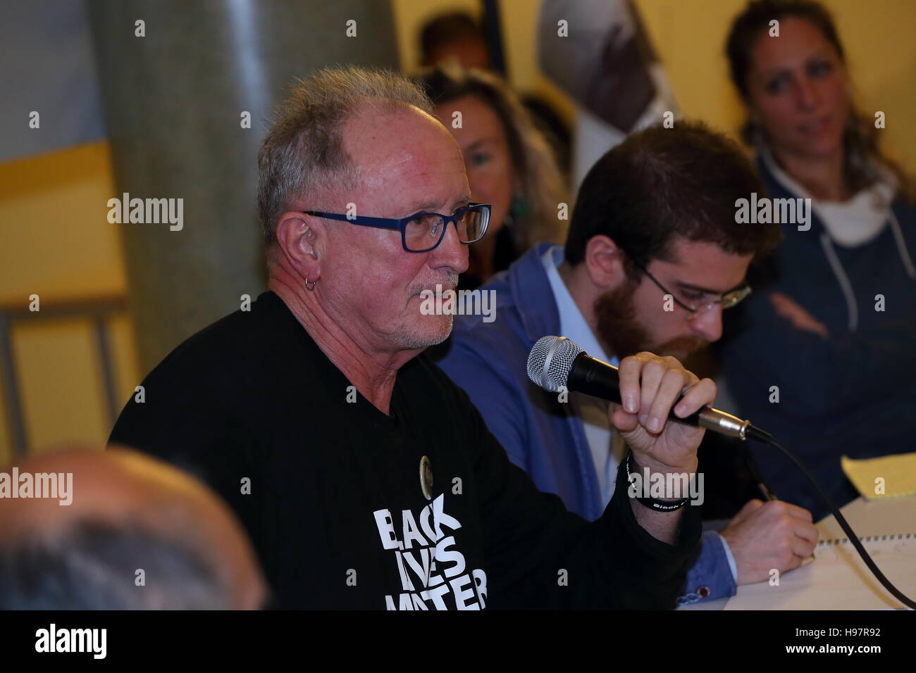 Roma, Italy. 18th Nov, 2016. Bill Ayers, co-founder and leader of the ...