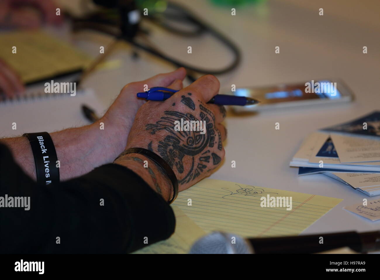 Roma, Italy. 18th Nov, 2016. Meeting with Bill Ayers and Bernardine ...