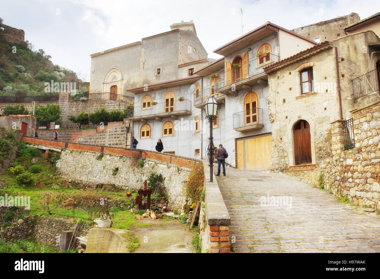 Historical centre of Savoca, Messina, Sicily Stock Photo - Alamy