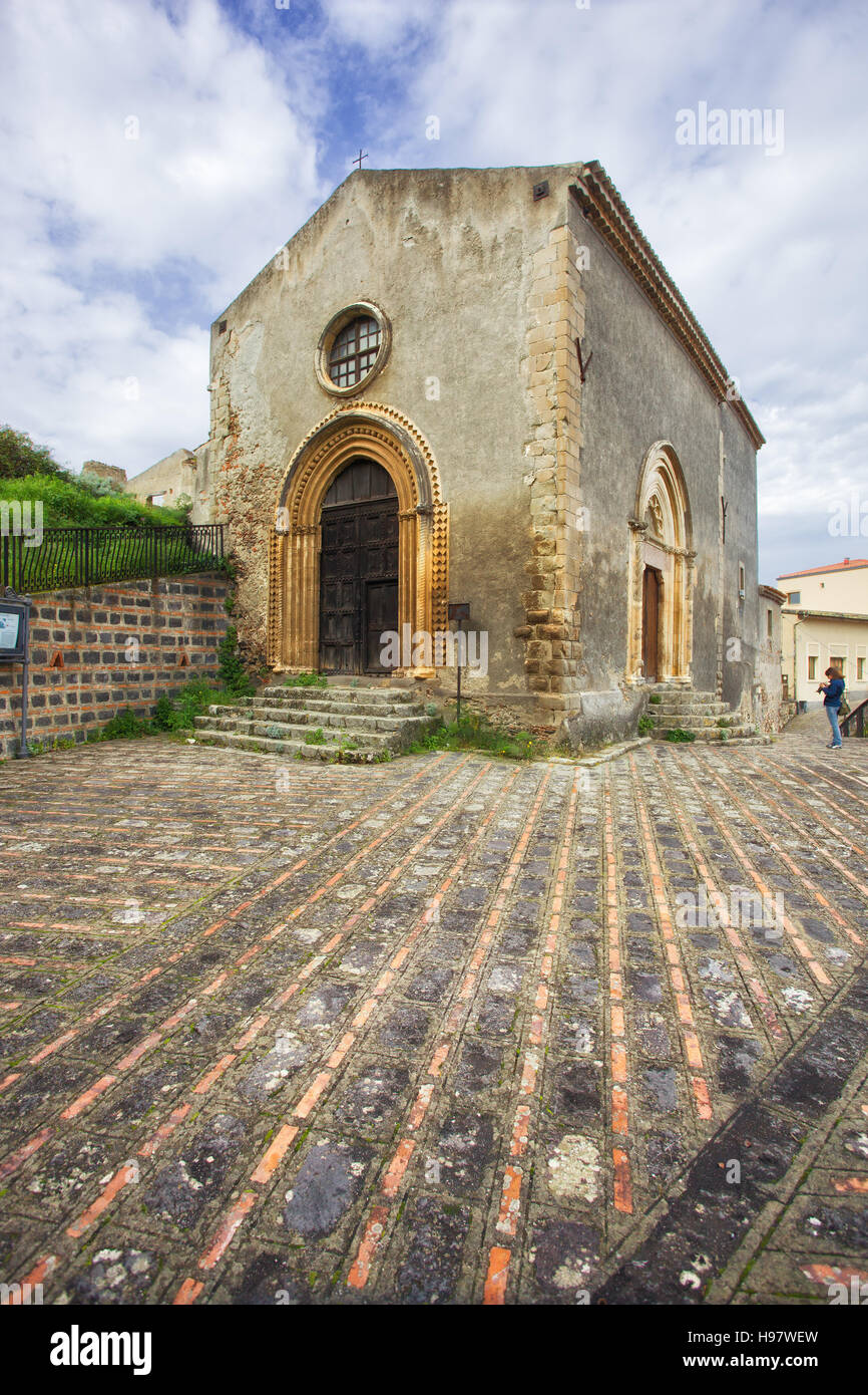 Church of San Michele in Savoca, Sicily Stock Photo - Alamy