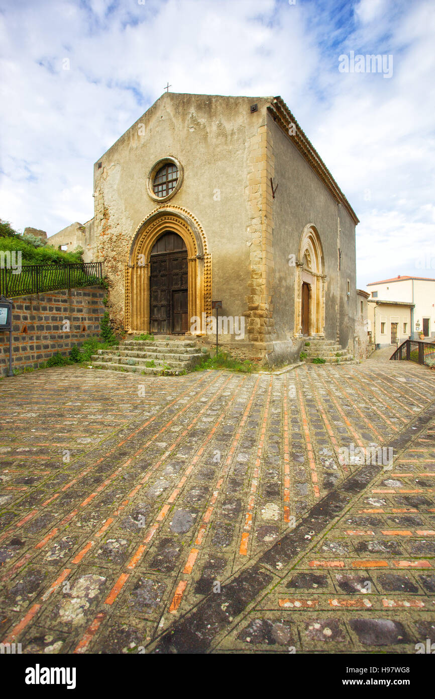 Church of San Michele in Savoca, Sicily Stock Photo - Alamy