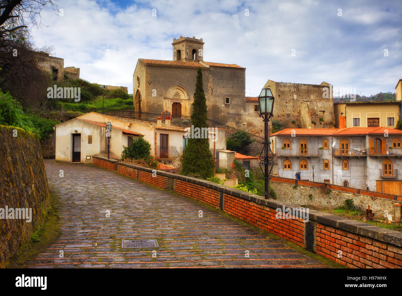 Historical centre of Savoca, Messina, Sicily Stock Photo - Alamy