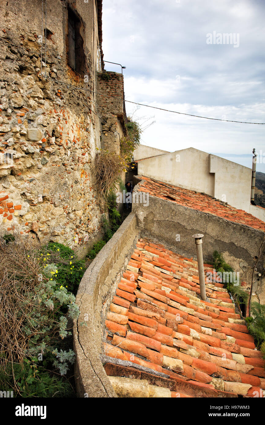 Historical centre of Savoca, Messina, Sicily Stock Photo - Alamy
