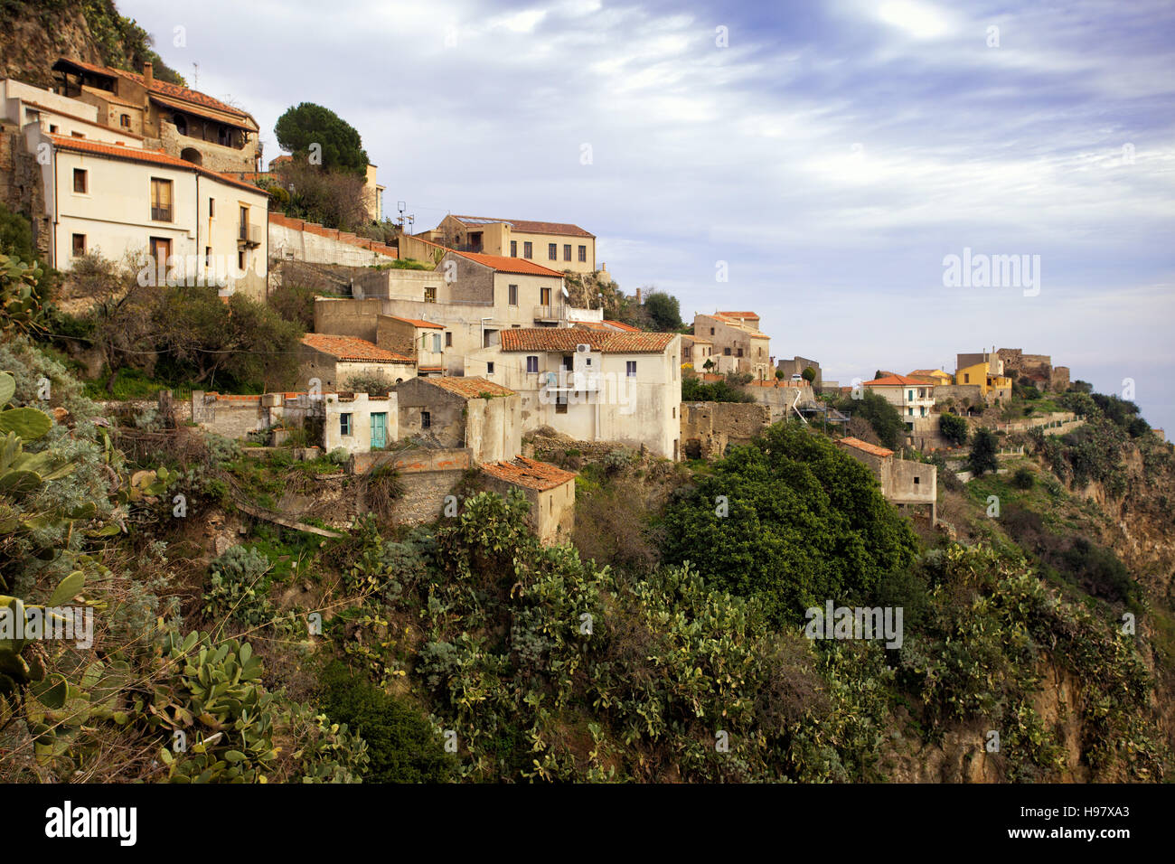 Historical centre of Savoca, Messina, Sicily Stock Photo - Alamy