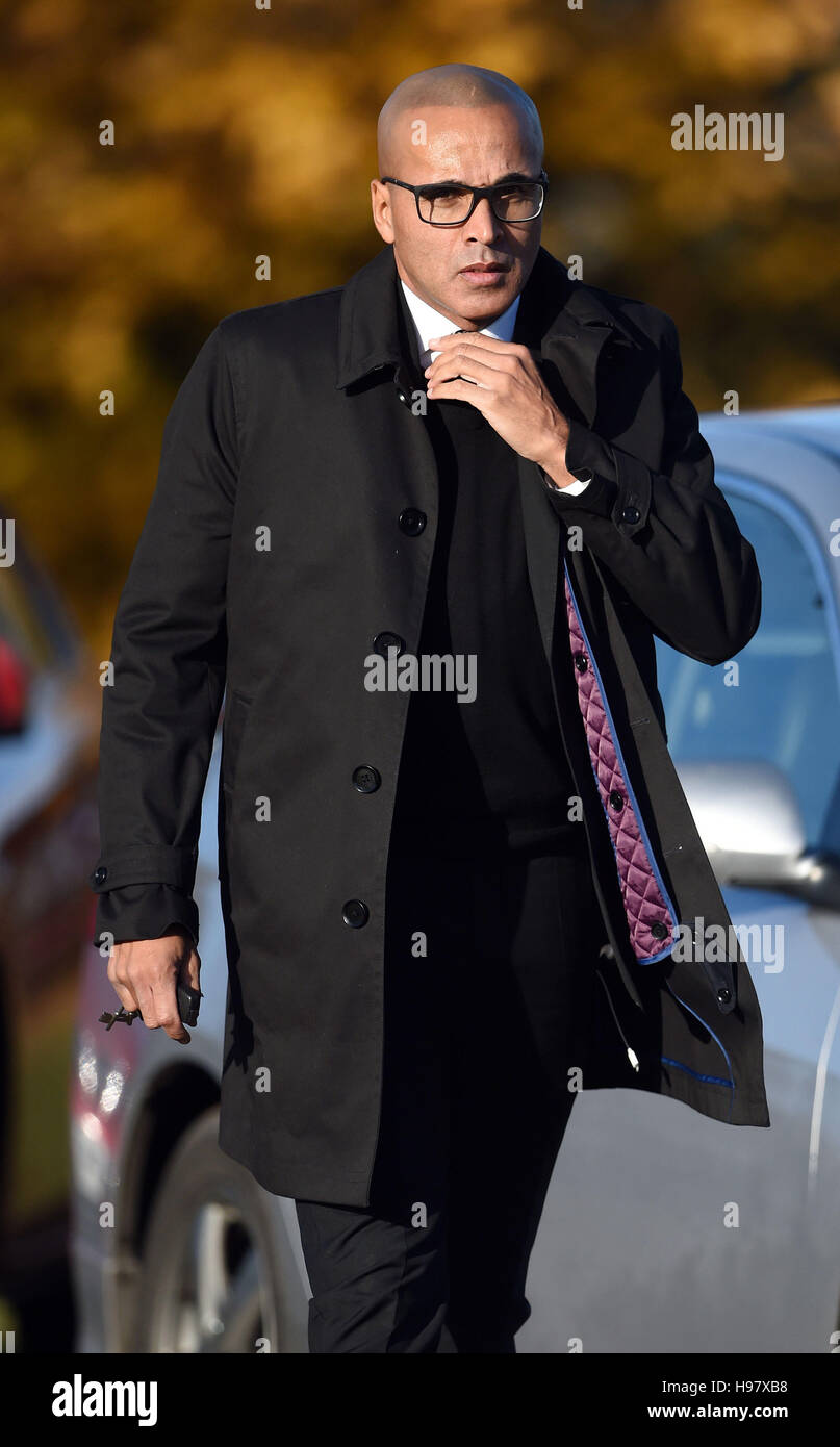 Gary Charles arrives at Telford Crematorium Chapel for the funeral of ...