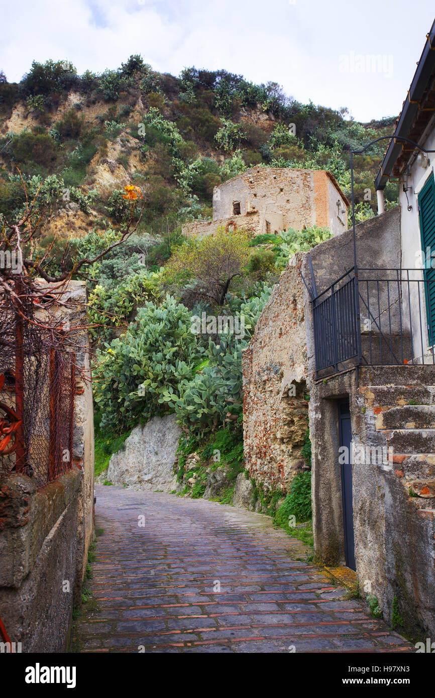 Historical centre of Savoca, Messina, Sicily Stock Photo - Alamy