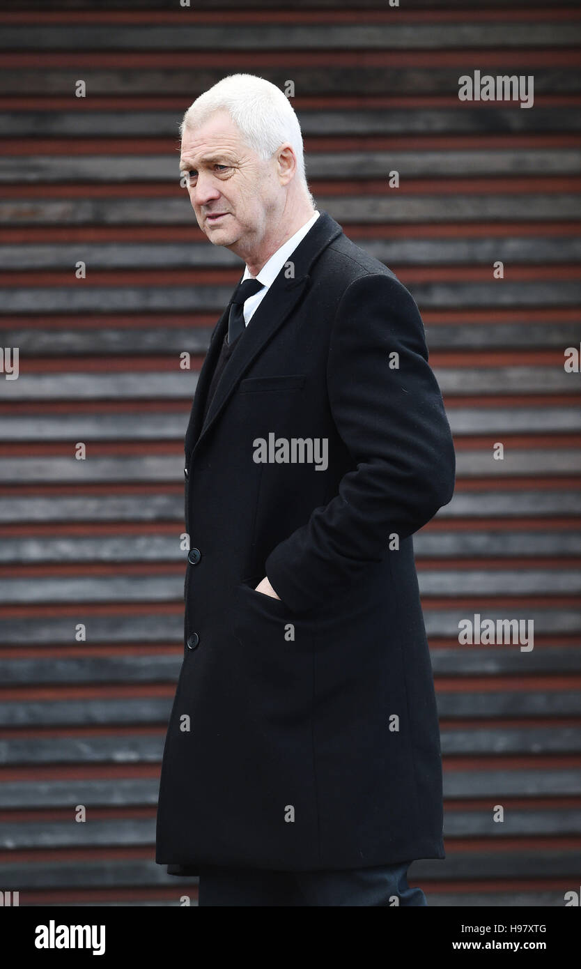 Brian Little at Telford Crematorium Chapel for the funeral of former ...