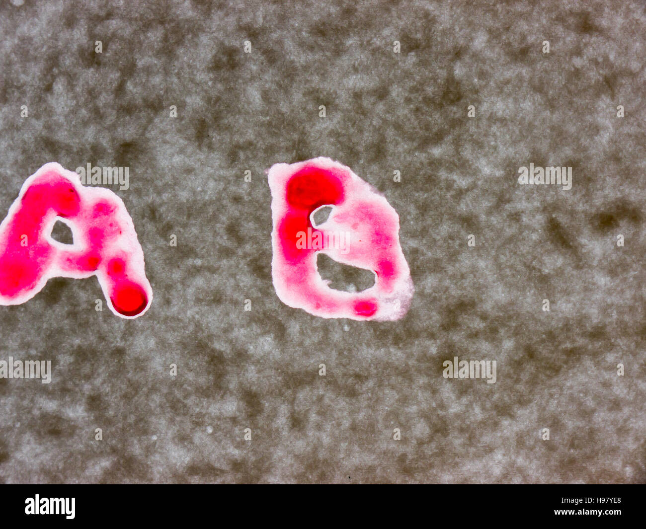 The jam Initials letter A and B Stock Photo - Alamy