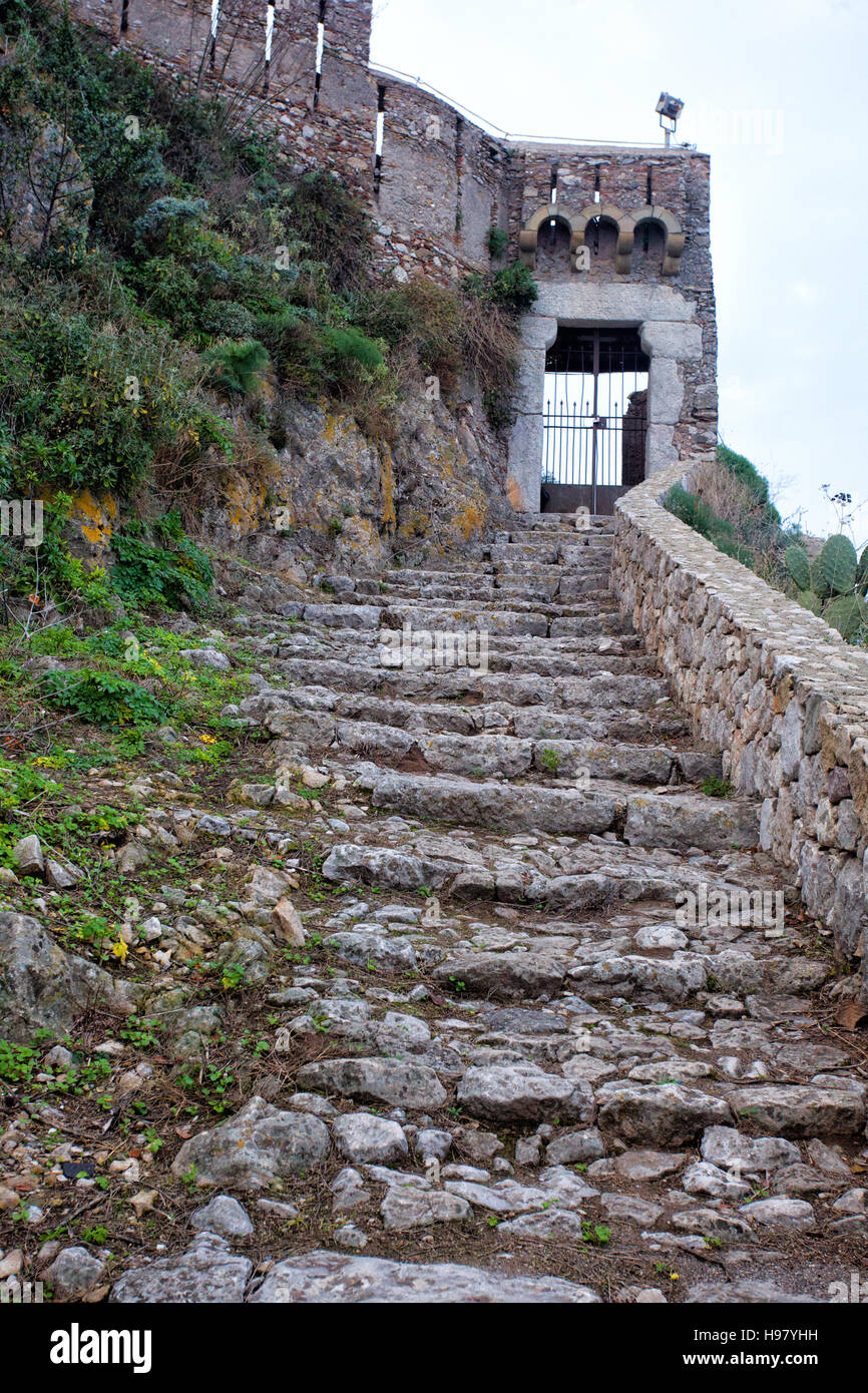 Medieval castle of Forza d'Agrò, Messina, Sicily Stock Photo - Alamy
