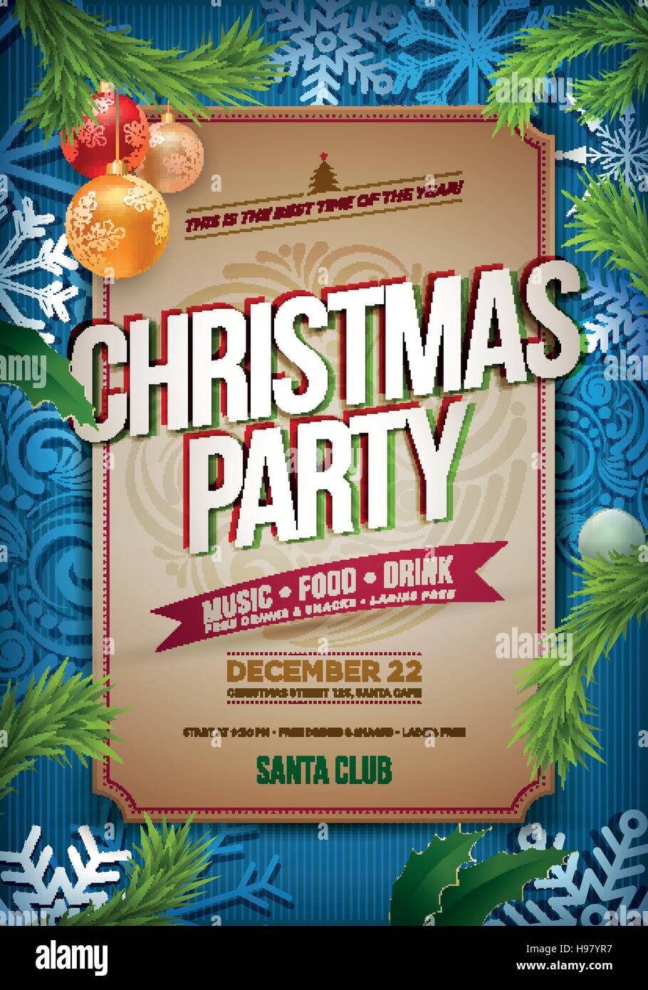 Christmas Party Poster Ideas