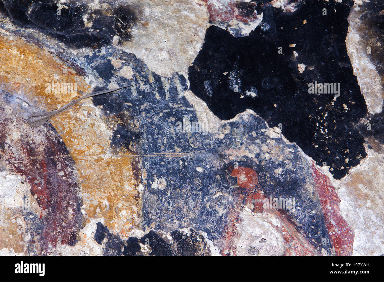 Frescoes of the rock church of San Pietro a Buscemi, Syracuse, Sicily ...