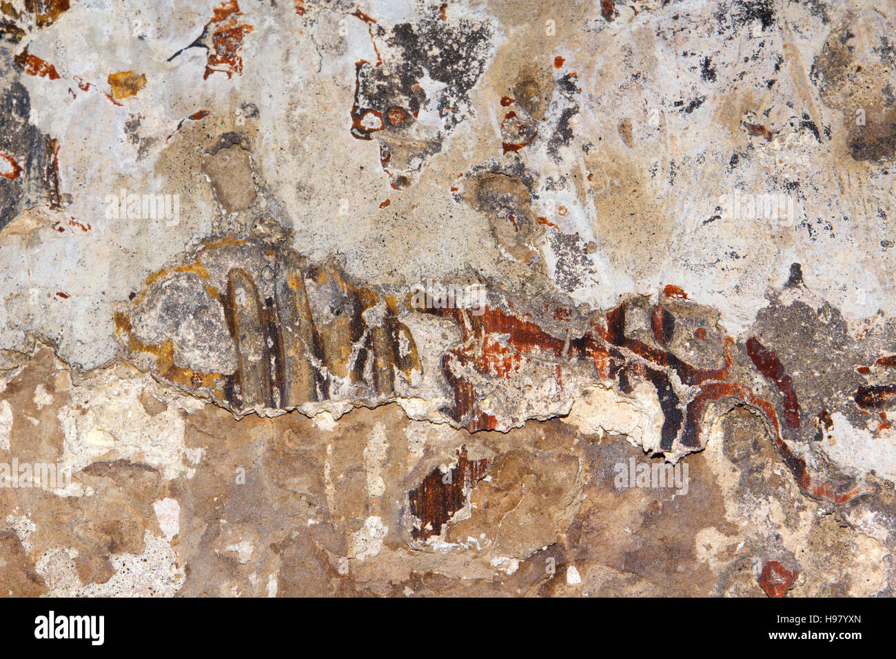 Frescoes of the rock church of San Pietro a Buscemi, Syracuse, Sicily ...