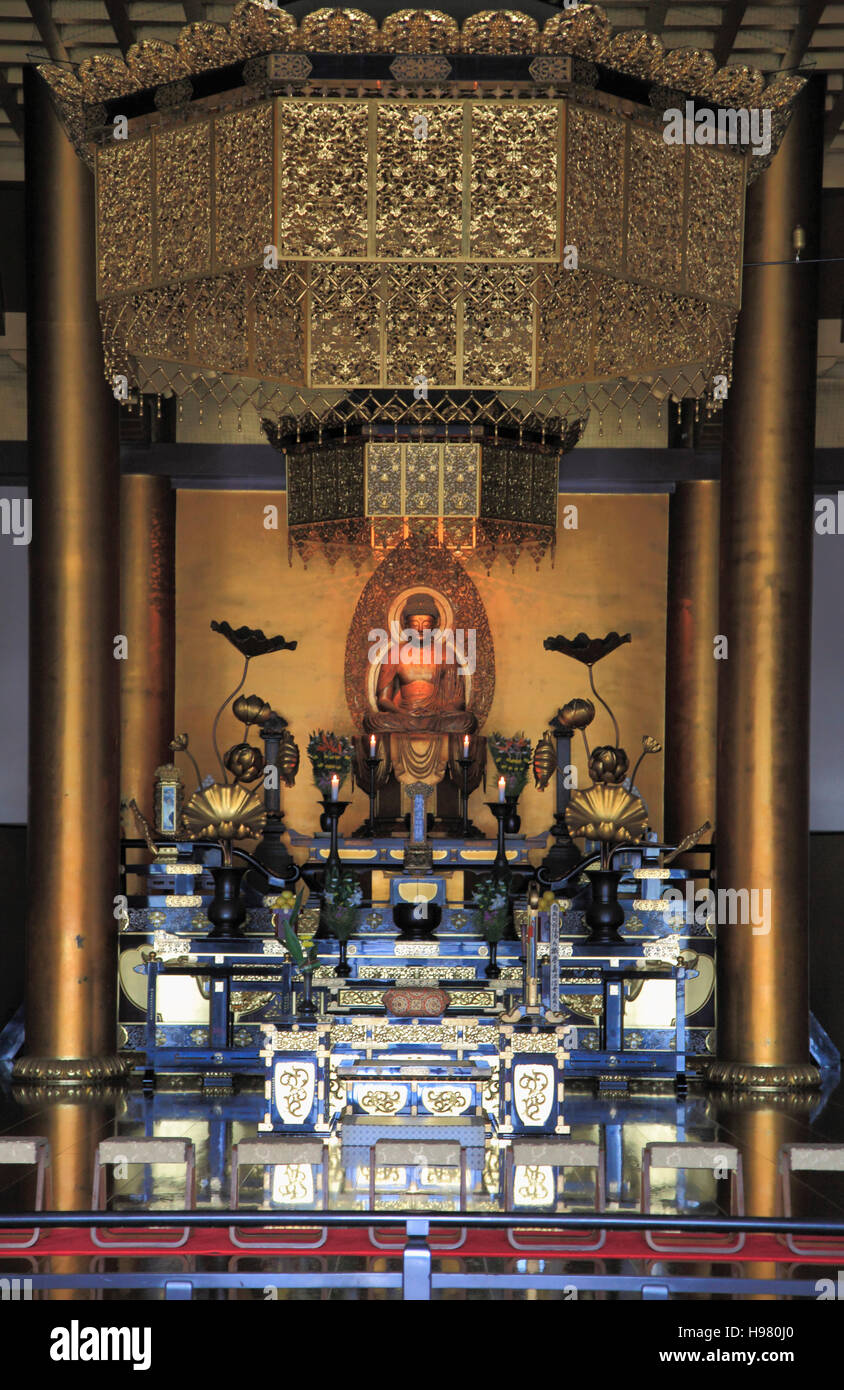 Japan temple interior hi-res stock photography and images - Alamy