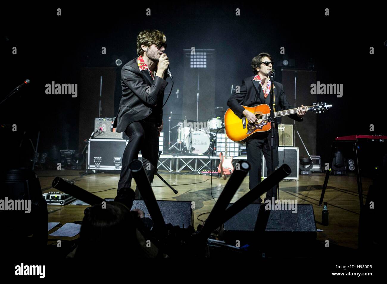 Milan, Italy. 17th Nov, 2016. The italian pop duo Gli Shazami pictured ...