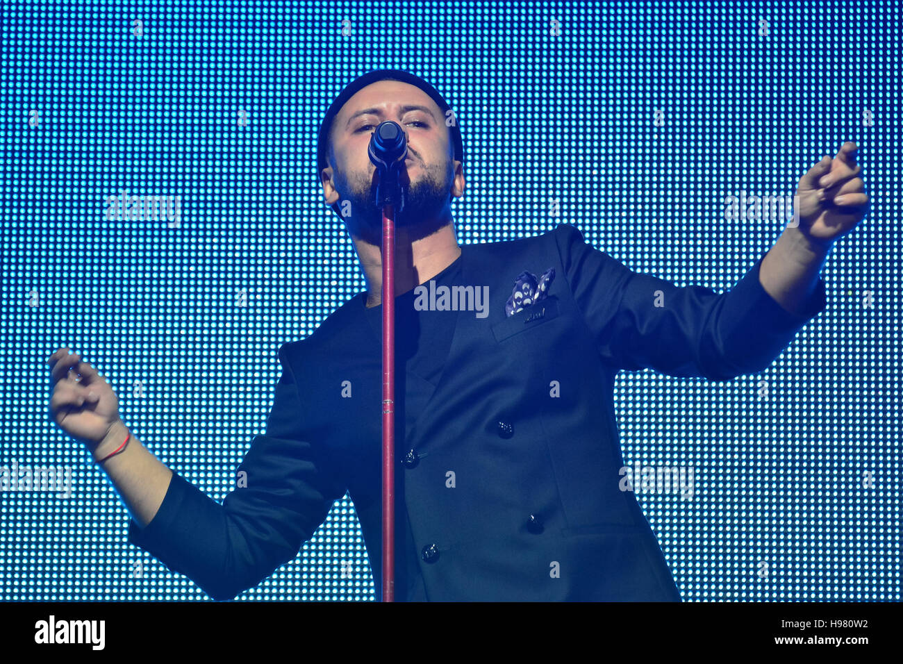 Kiev, Ukraine. 18th Nov, 2016. Singer Dmitriy Monatik during the ...