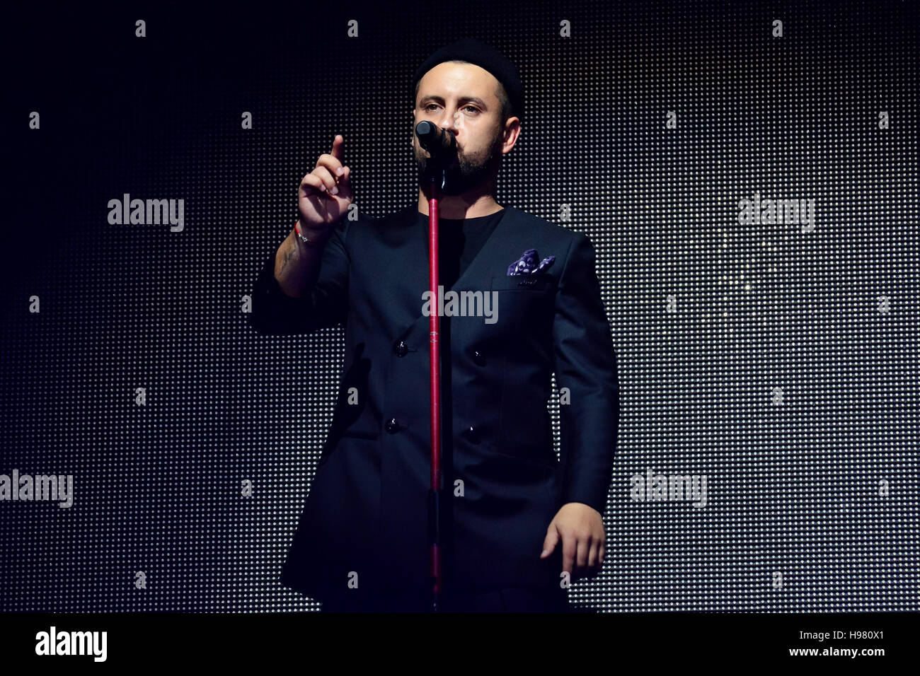 Kiev, Ukraine. 18th Nov, 2016. Singer Dmitriy Monatik during the ...