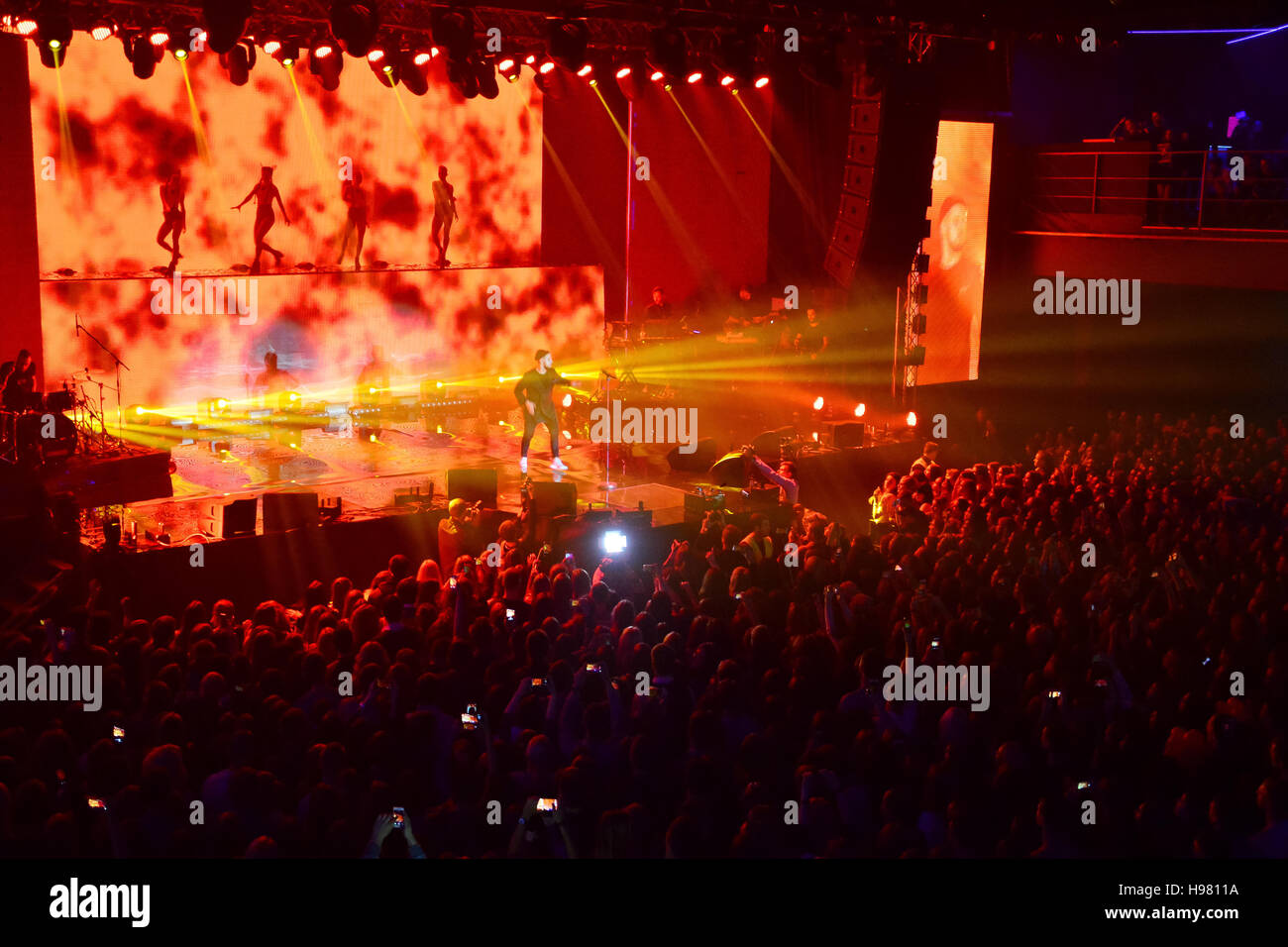 Kiev, Ukraine. 18th Nov, 2016. Singer Dmitriy Monatik during the ...
