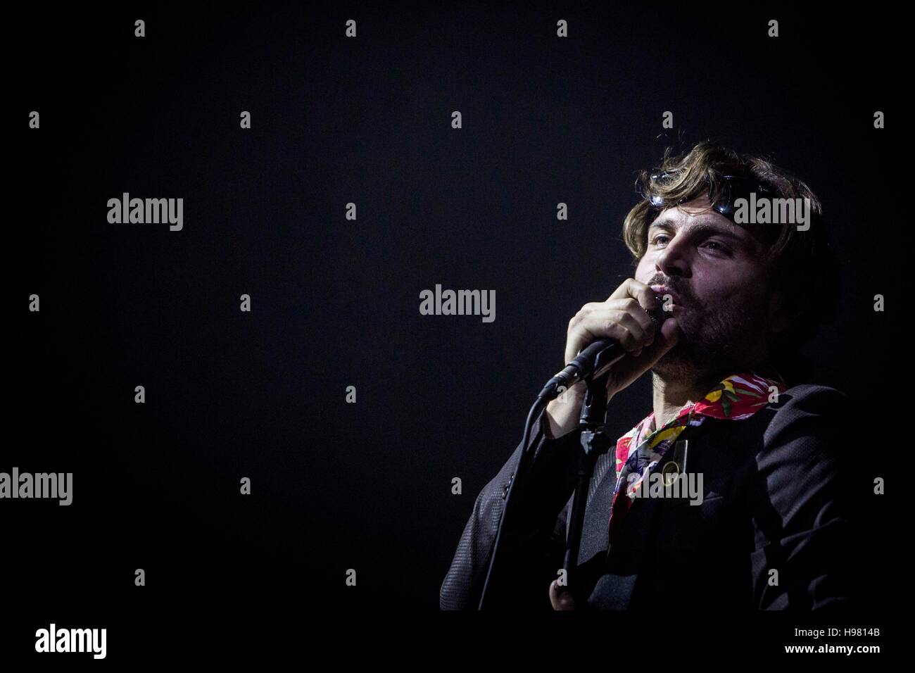 Milan, Italy. 17th Nov, 2016. Federico Russo of the italian pop duo Gli ...