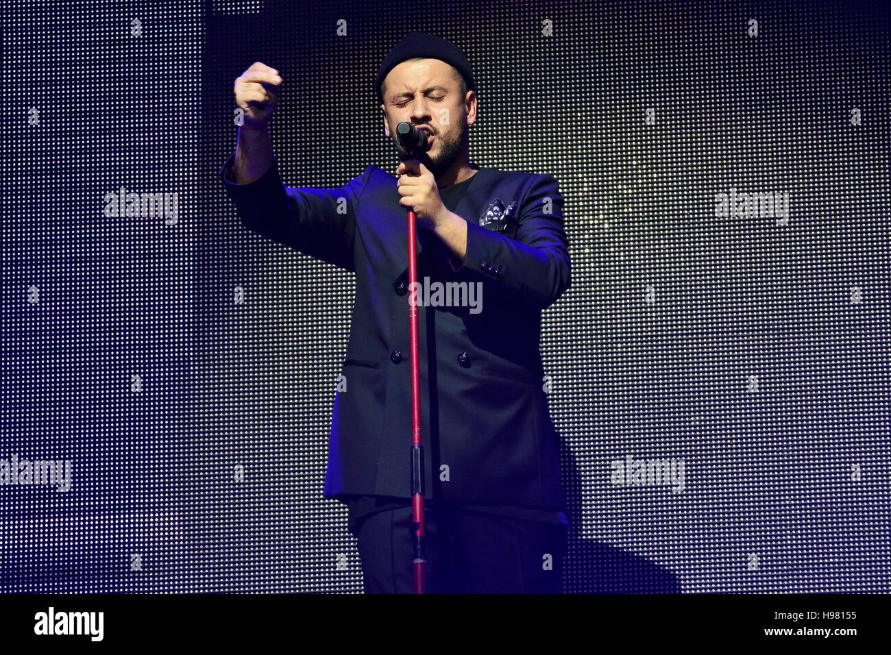Kiev, Ukraine. 18th Nov, 2016. Singer Dmitriy Monatik during the ...