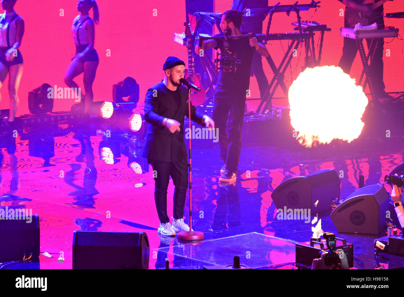 Kiev, Ukraine. 18th Nov, 2016. Singer Dmitriy Monatik during the ...