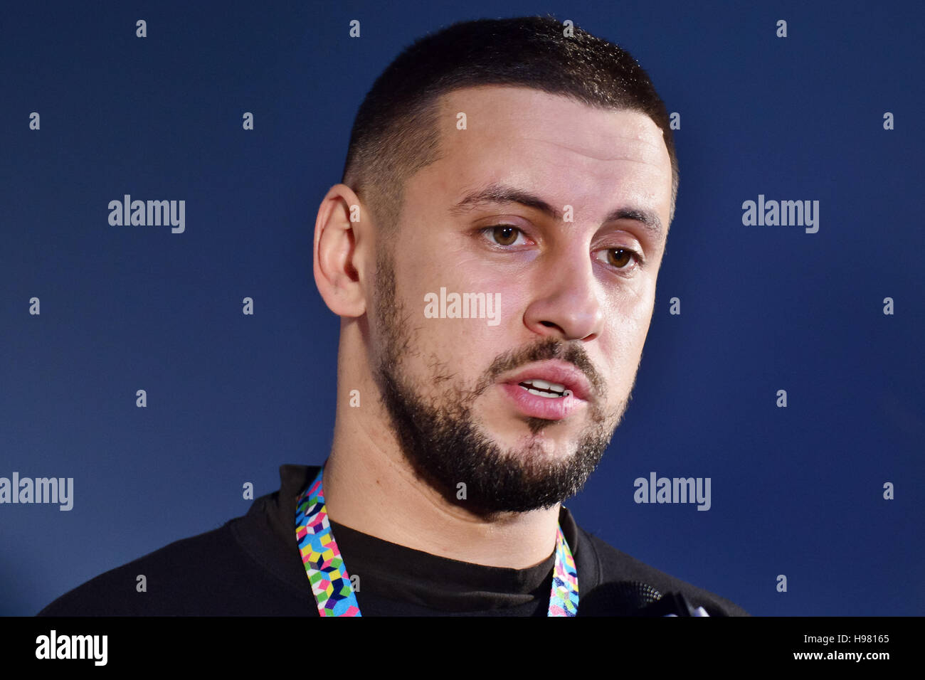 Kiev, Ukraine. 18th Nov, 2016. Singer Dmitriy Monatik during the ...