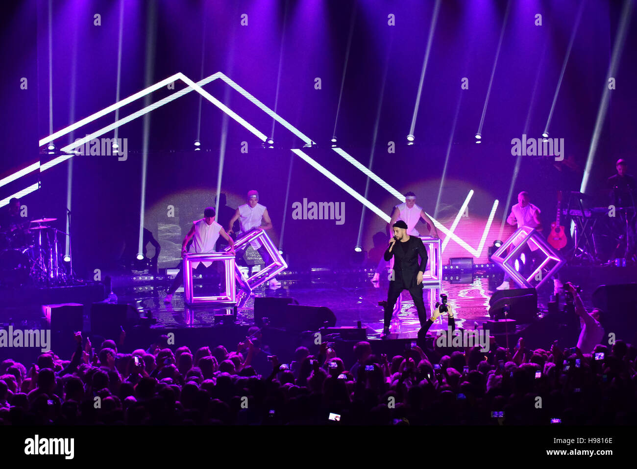 Kiev, Ukraine. 18th Nov, 2016. Singer Dmitriy Monatik during the ...