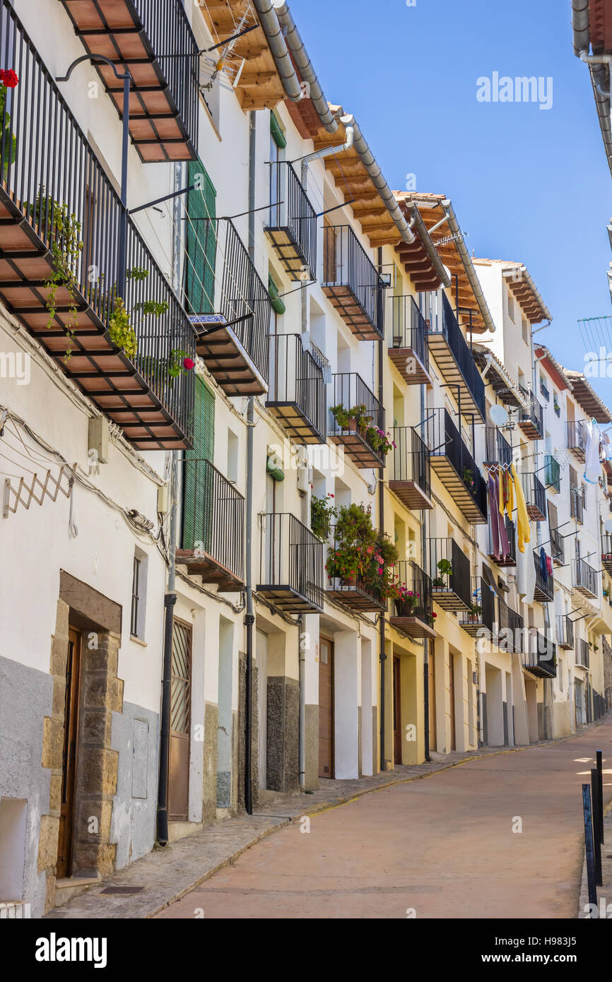 Street in morella village hi-res stock photography and images - Alamy