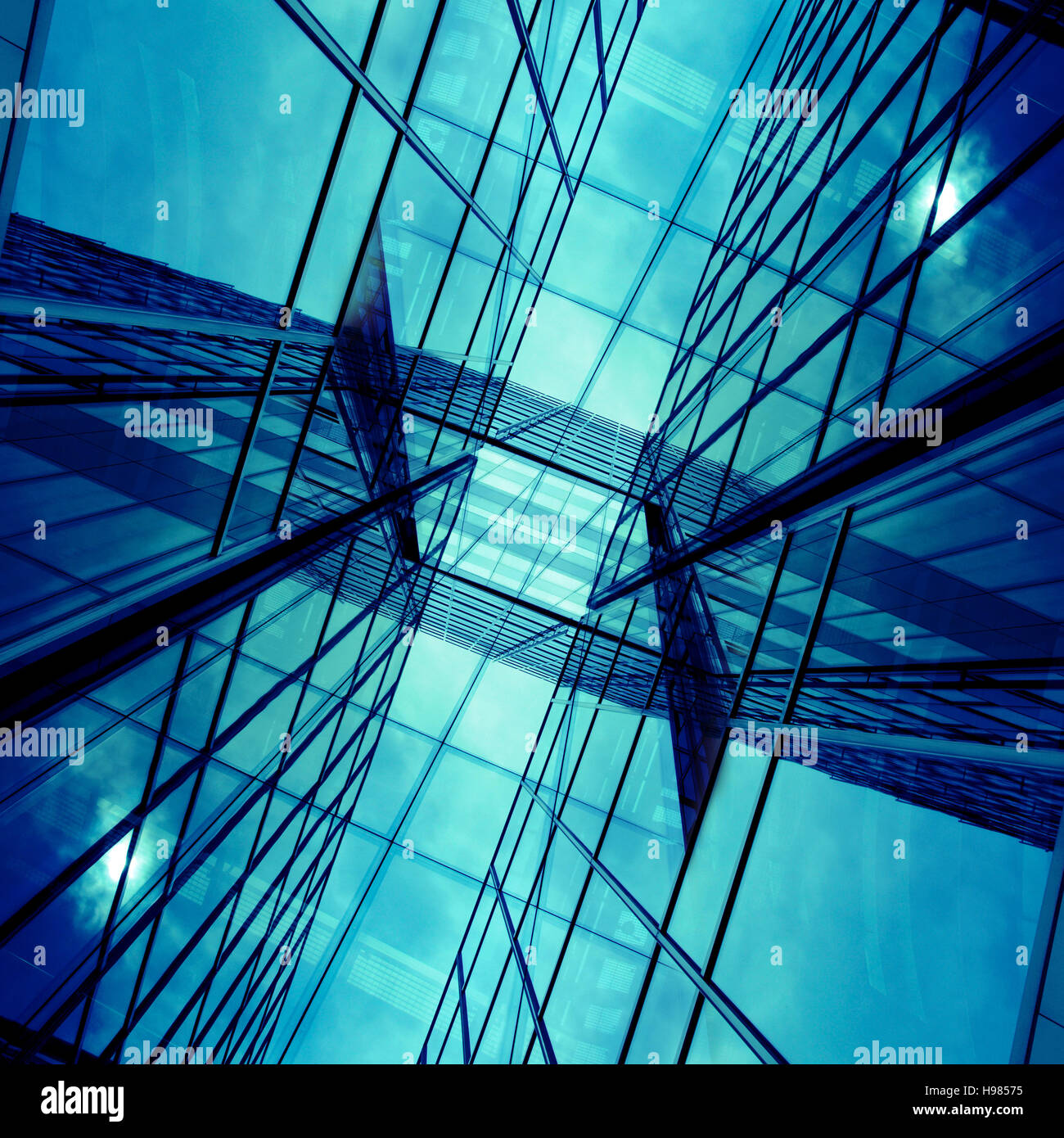 Modern background of Business buildings with space for text Stock Photo ...