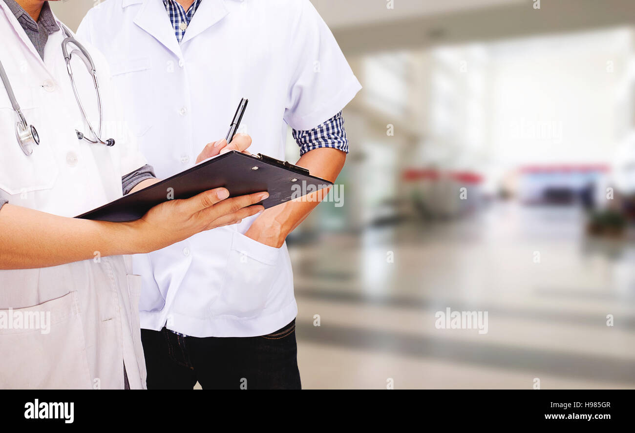 Female doctors discussing something hi-res stock photography and images ...
